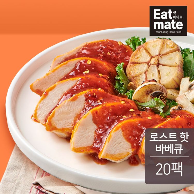 잇메이트 슬라이스 소스 닭가슴살 로스트핫바베큐 150gx20팩3kg 홈플러스 택배배송