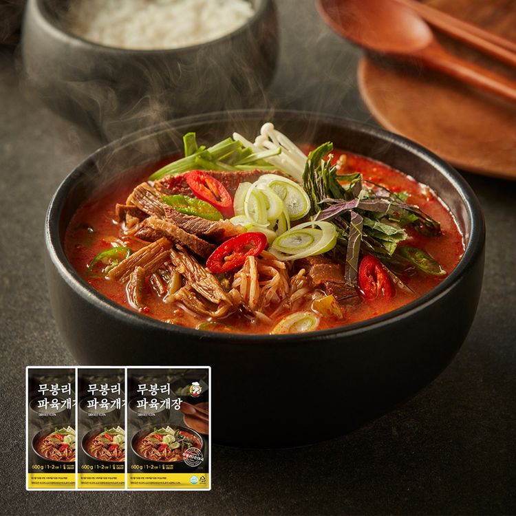 무봉리 파육개장 600g 3팩 묶음 홈플러스 택배배송