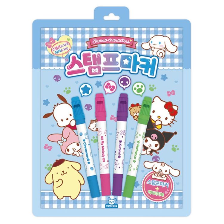 산리오 캐릭터즈 스탬프 마커 1p 칭찬 도장 마커펜 홈플러스 택배배송