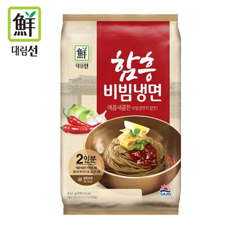 푸른들마켓 사조 함흥비빔냉면 432g2인분 홈플러스 택배배송