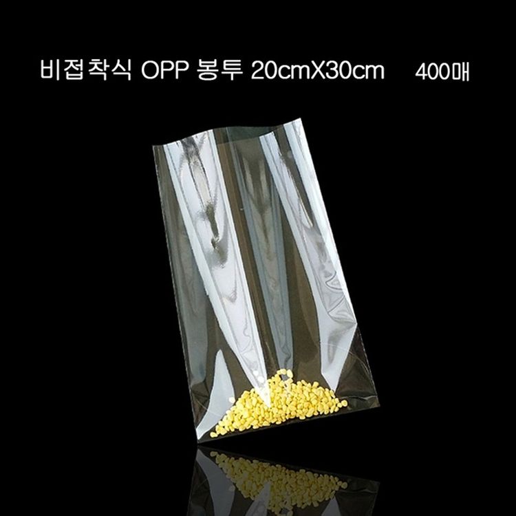 투명 비닐봉투 비접착 Opp봉투 폴리백 20x30cm 400장 홈플러스 택배배송
