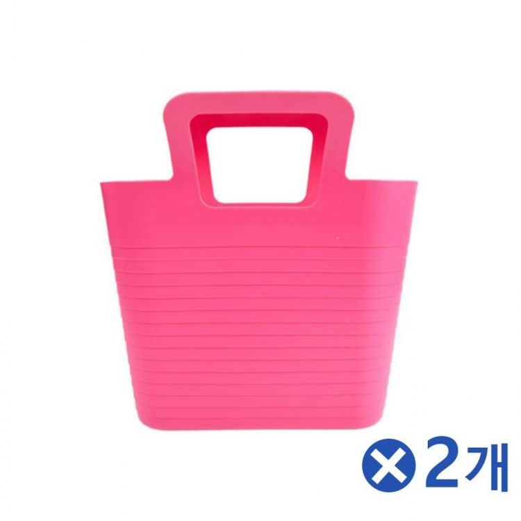 말랑한 손잡이바구니 색상랜덤 세탁물바구니 수납함 홈플러스 택배배송