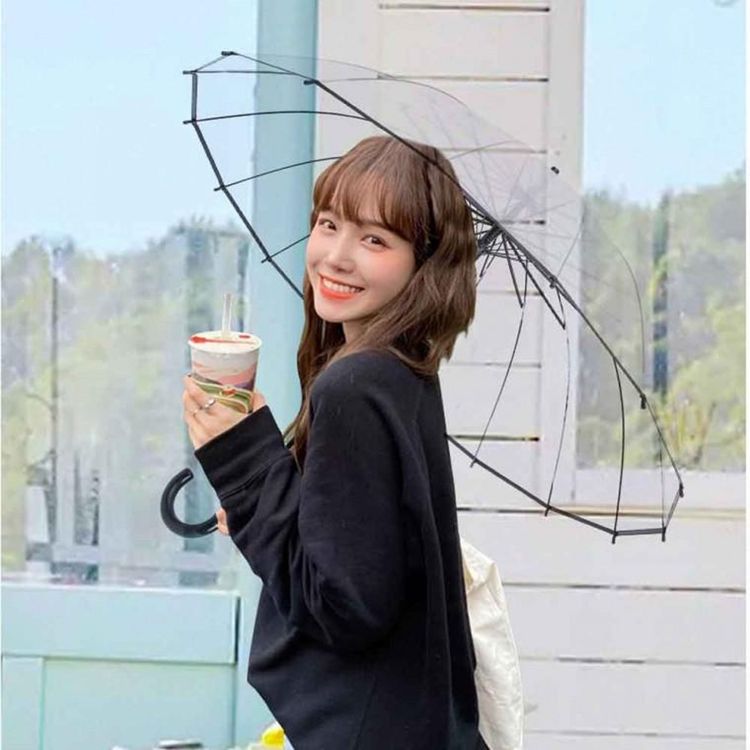 바람에도 끄떡없는 투명 비닐 우산 돔형 튼튼한 가벼운 안심 방풍 장우산 홈플러스 택배배송