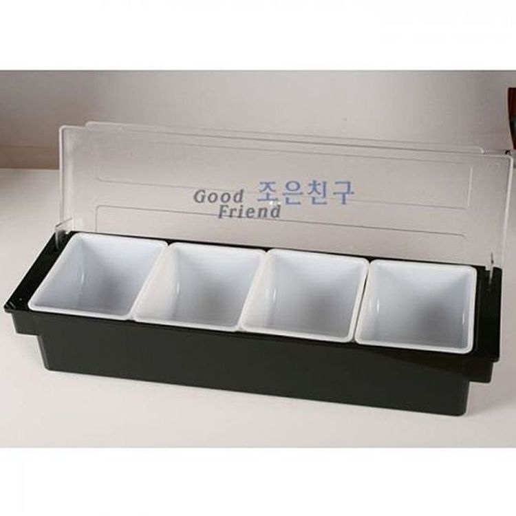 재료보관통4구가니쉬4구 양념통 반찬통 홈플러스 택배배송