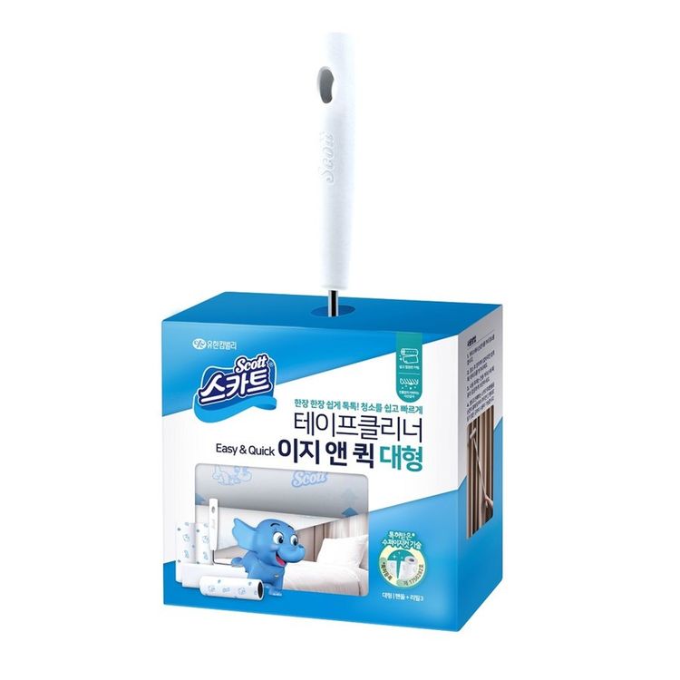 유한킴벌리 스카트 테이프클리너 이지앤퀵 대형 번들팩 1h3r 홈플러스