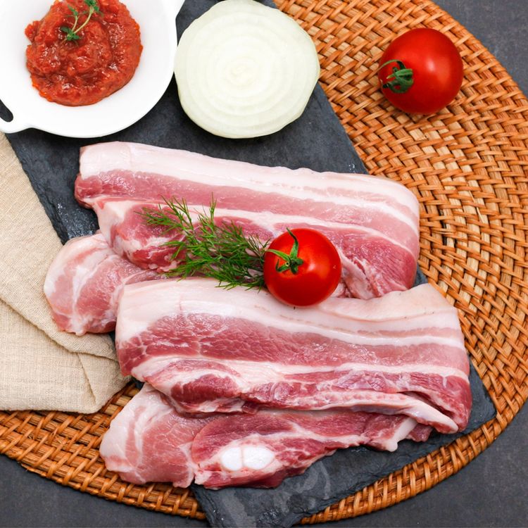 삼다푸드제주 흑돼지 삼겹살 1kg 캠핑 바베큐 구이용 제주산 흑돈 홈플러스 택배배송