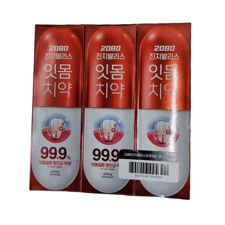 2080 치약 진지 오리지널 120G 3P 덴탈 케어 잇몸 | 홈플러스 택배배송