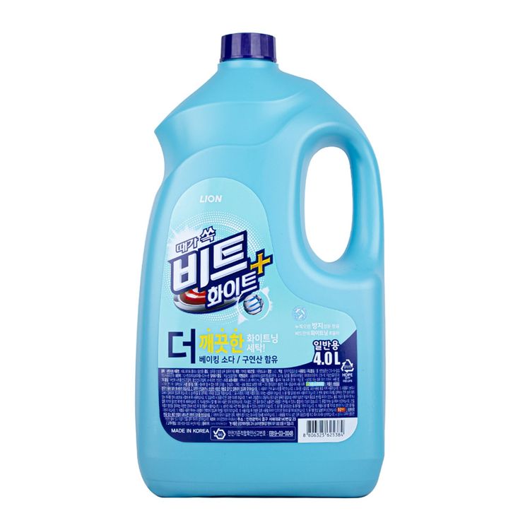 Lion 때가쏙비트 화이트플러스 일반 4l X 4개 홈플러스 택배배송