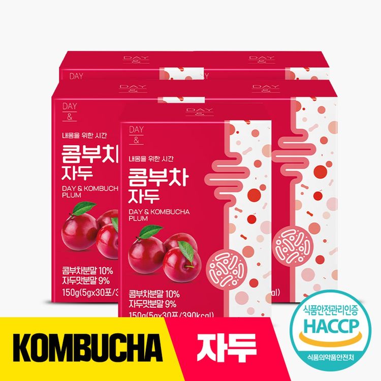 참앤들황토농원 데이앤 콤부차 자두 30포 5박스 홈플러스 택배배송