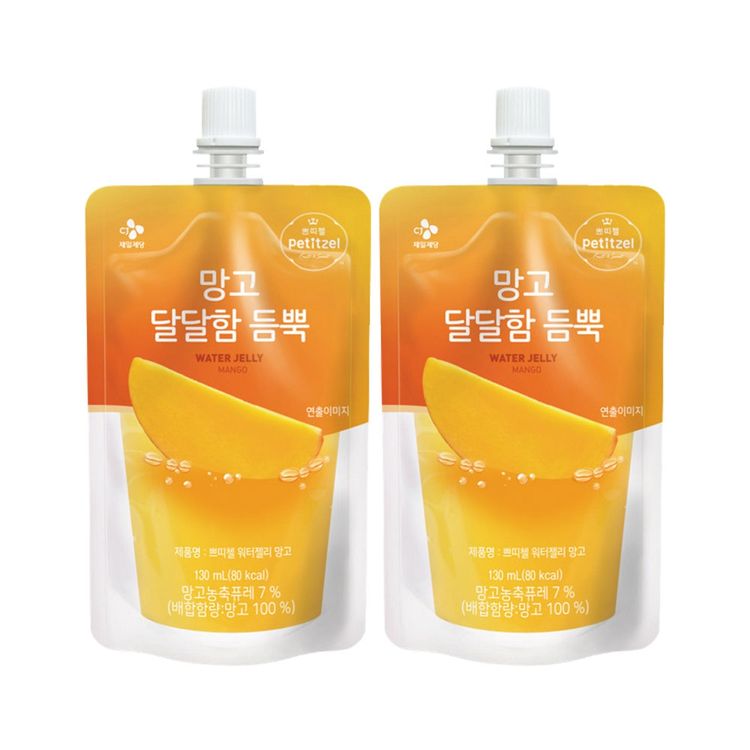 쁘띠첼 망고 달달함 듬뿍 워터젤리 130ml x2개 | 홈플러스 택배배송