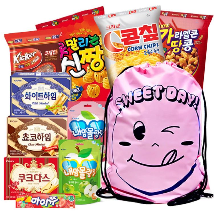 단체 선물로 좋은 크라운 스윗데이 과자 간식 선물세트 10종구성 홈플러스 택배배송