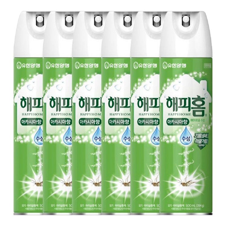 해피홈 에어로솔 수성 아카시아향 500ml X 6개 홈플러스 택배배송