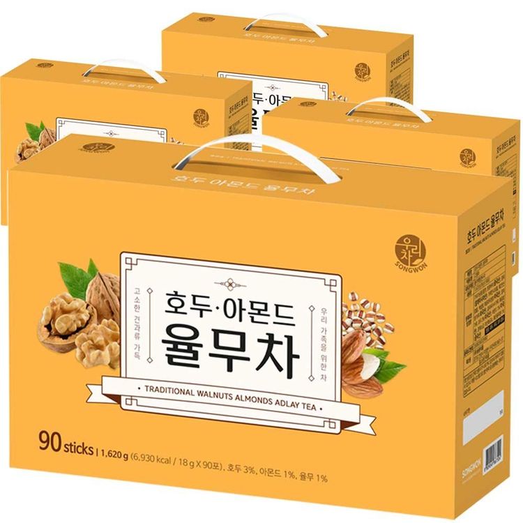 호두아몬드 율무차 360t 90tx4박스 송원 홈플러스 택배배송