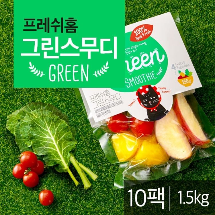 랭킹닭컴 프레쉬홈 그린 스무디 150gx10팩 홈플러스 택배배송