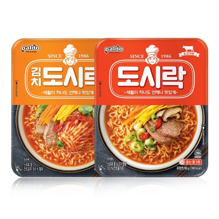 팔도 도시락 86g 12입 + 김치도시락 86g 12입 (총24입) | 홈플러스 택배배송