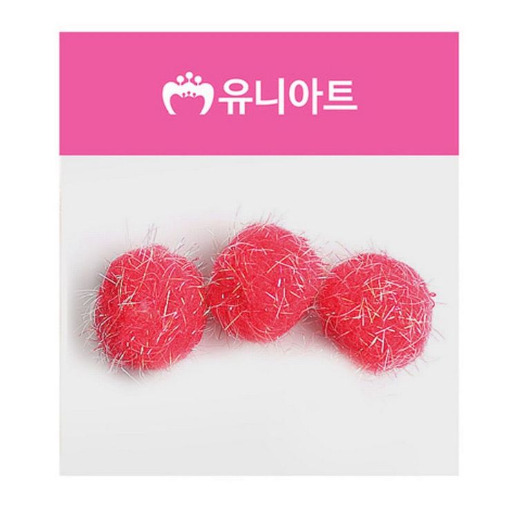 유니아트 1000 반짝이 퐁퐁 40mm 빨강 홈플러스 택배배송