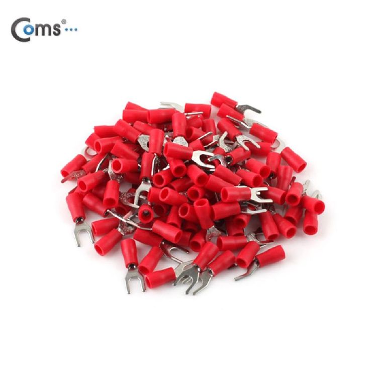 Coms 터미널100pcs Y단자 Svm 125 4 빨강 43mm 홈플러스 택배배송