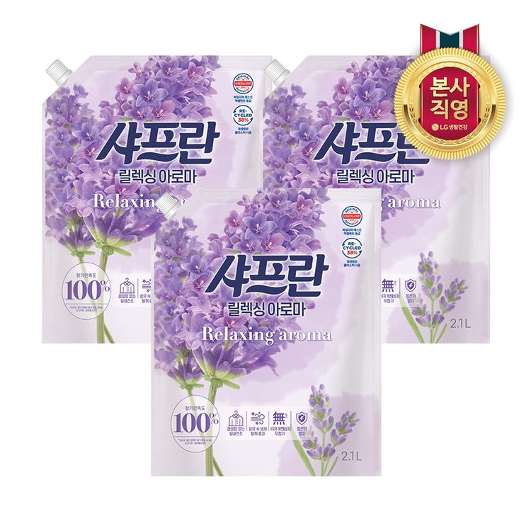Lg생활건강 샤프란 리필 21l2 아로마 X 3개 홈플러스 택배배송