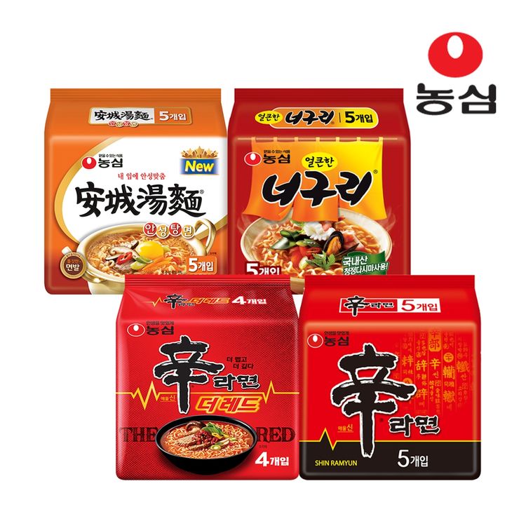 농심 신라면더레드 4봉신라면 5봉안성탕면 5봉얼큰한 너구리 5봉 홈플러스 택배배송
