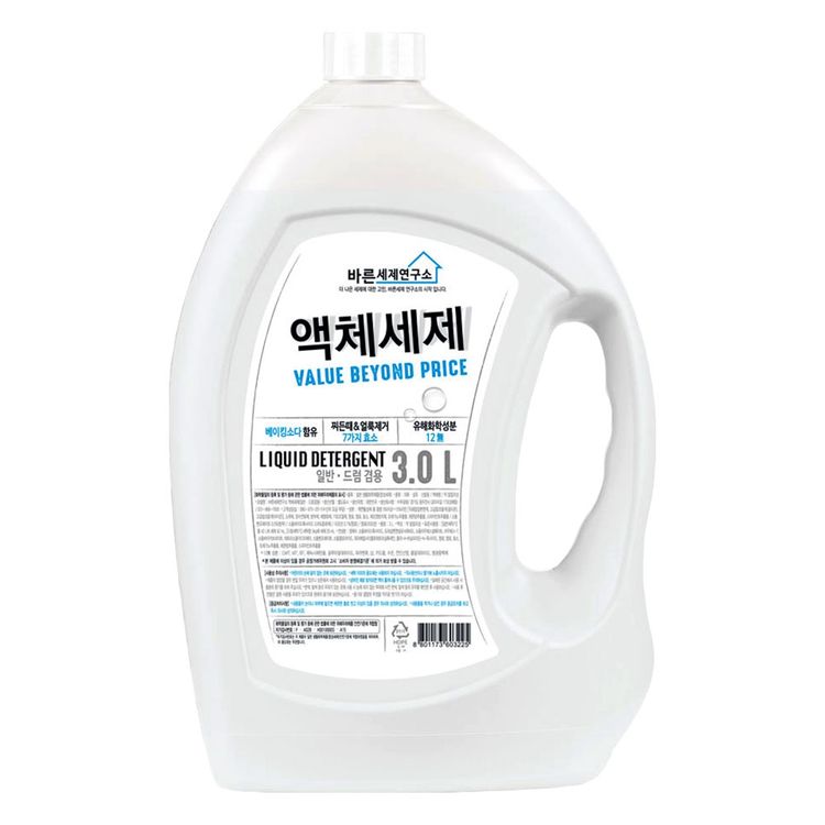 무궁화 바른세제연구소 액체세제 일반드럼겸용 3l 홈플러스 택배배송