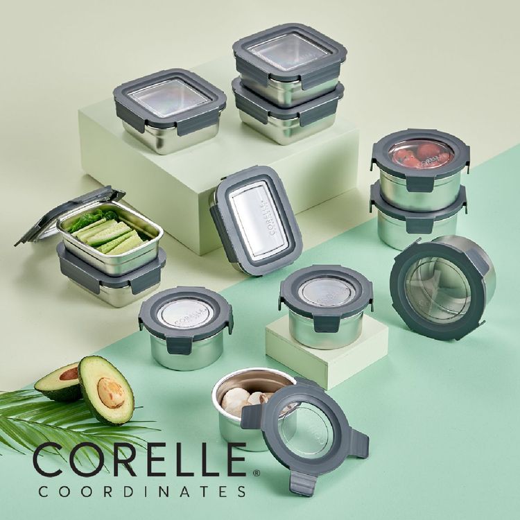 Corelle 코렐 코디네이츠 스텐 밀폐용기 혼합 12종 세트 홈플러스 택배배송