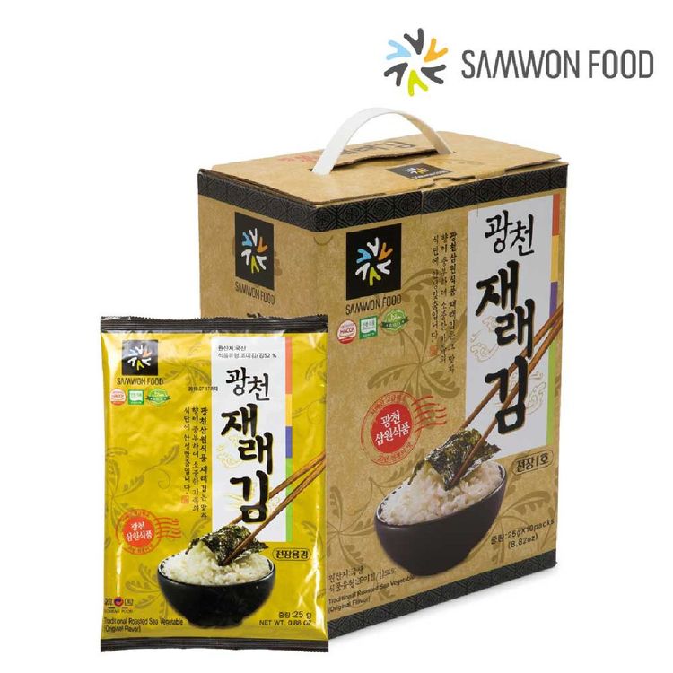 광천 재래전장김 1호 25g 10봉 김 밥반찬 홈플러스 택배배송