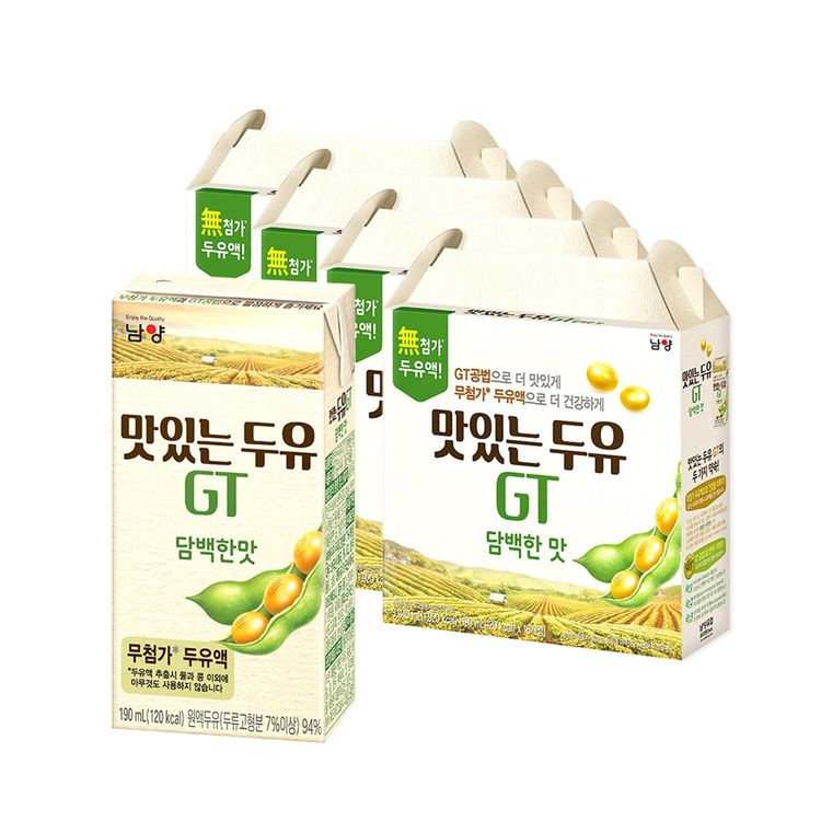 남양 맛있는두유 GT 190ml 담백한맛 64팩 / EV | 홈플러스 택배배송