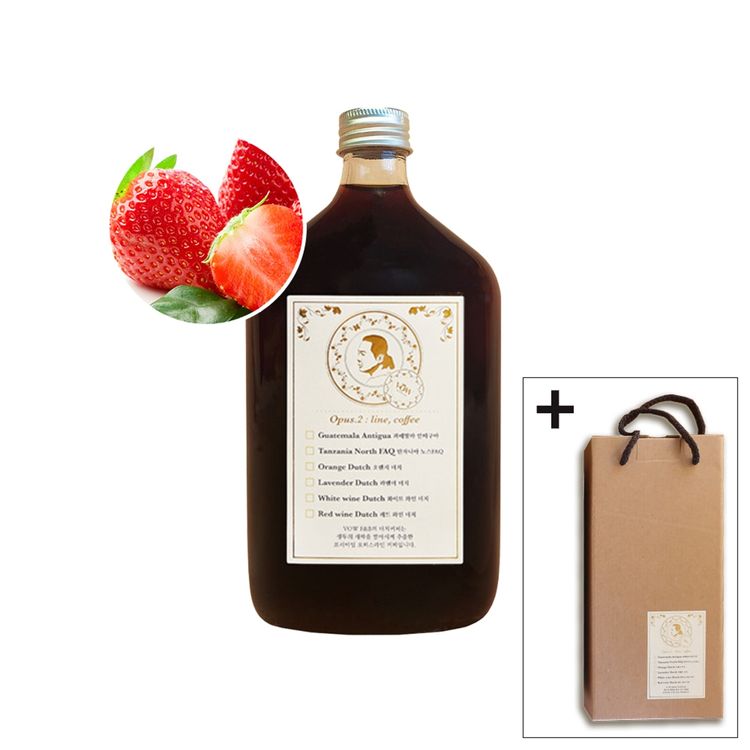 Vow 더치 커피 원액 원두 발아 딸기 500ml 선물 홈플러스 택배배송