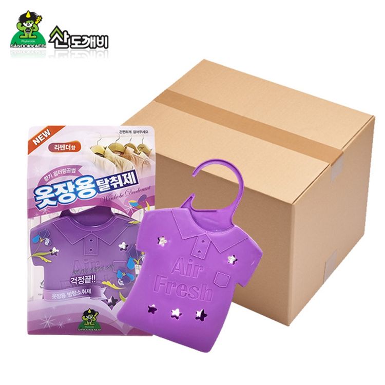 로엘리빙 옷장용 탈취제 라벤더향 1box 24개입 옷걸이형 홈플러스 택배배송