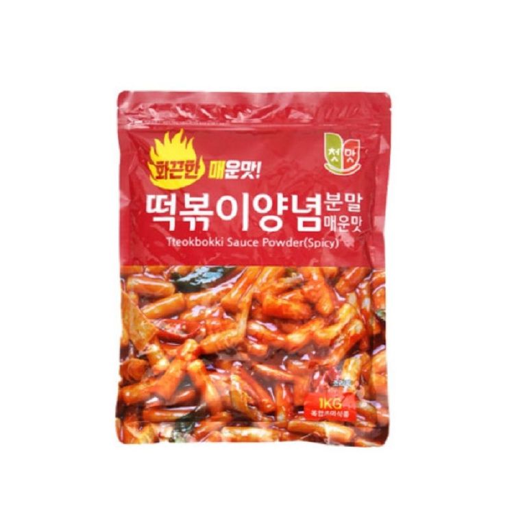 청우 첫맛 떡볶이분말양념 매운맛 1kg 고추장소스 분말소스 양념소스 떡볶이소스 떡볶이양념 홈플러스 택배배송