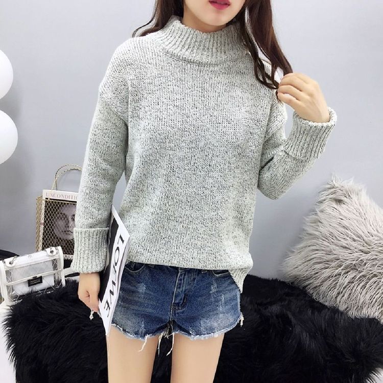 W06574 하이넥 목폴라 니트티 반목 폴라 터들 스웨터 홈플러스 택배배송