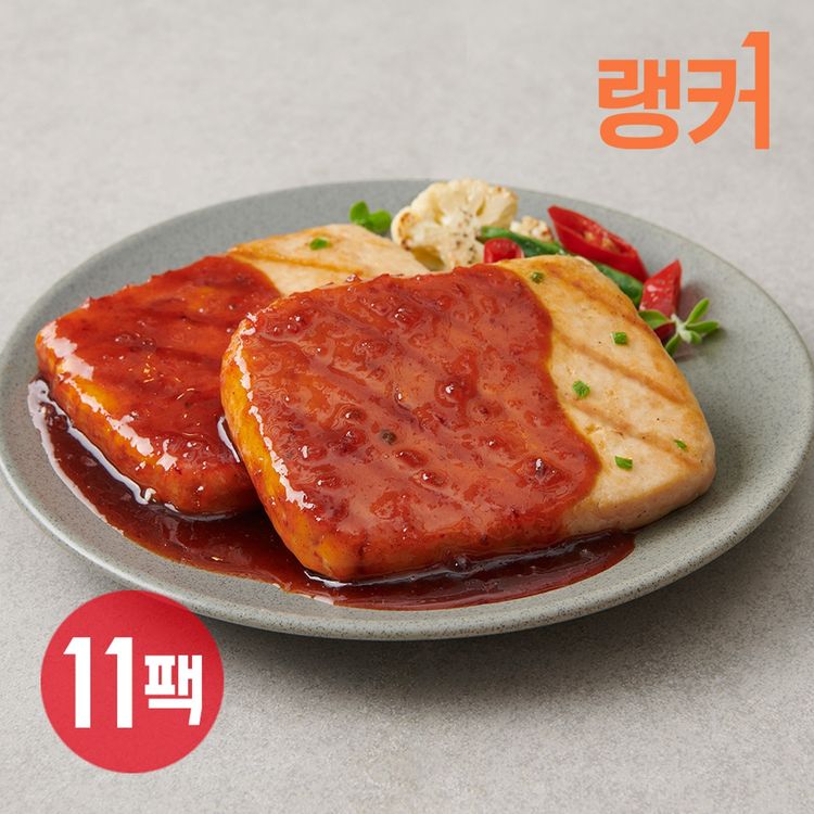 랭커 닭가슴살 소스 스테이크 매콤바베큐 130g 11팩 홈플러스 판매자택배