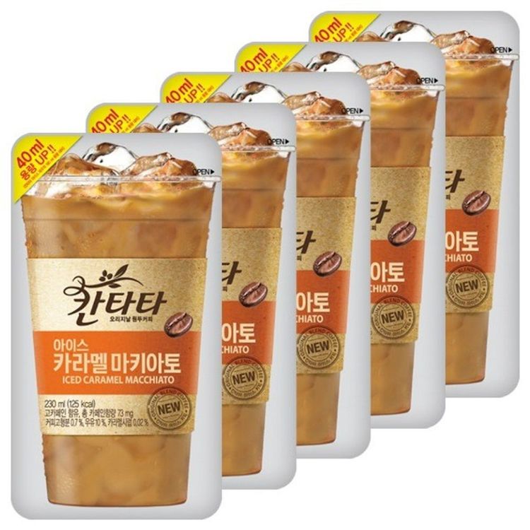 롯데 칸타타 아이스 카라멜마키아토 230ml X 50팩입 홈플러스 택배배송