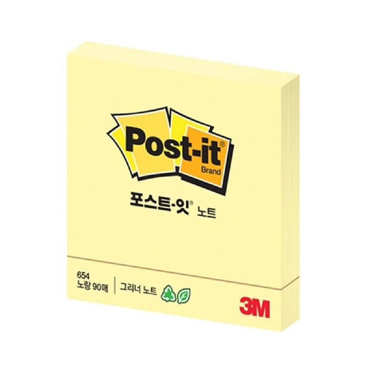 (3M) 포스트잇 그리너노트 노랑 알뜰팩 654R-6CY/76 | 홈플러스 판매자택배