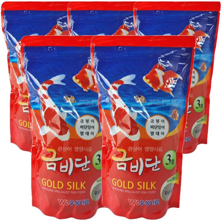 금비단 골드실크 3호 관상어 영양사료 500gx5개 홈플러스 택배배송