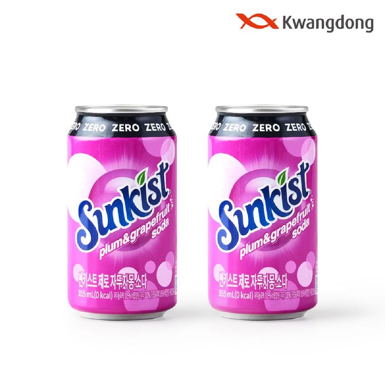 광동 썬키스트 제로 자두자몽소다 355ml X 24캔 홈플러스 택배배송