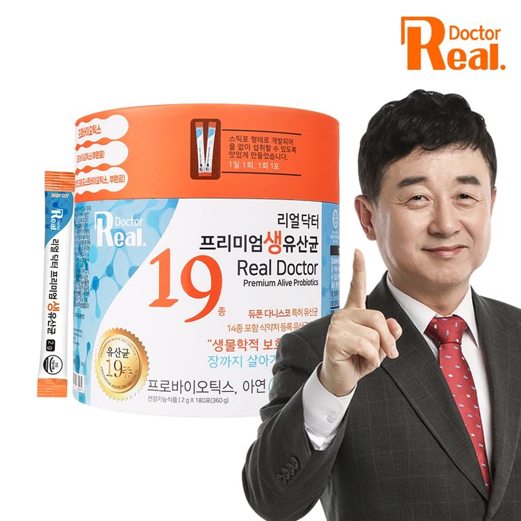 리얼닥터 프리미엄 생유산균 19 180포 6개월분 대용량 유산균 홈플러스 택배배송