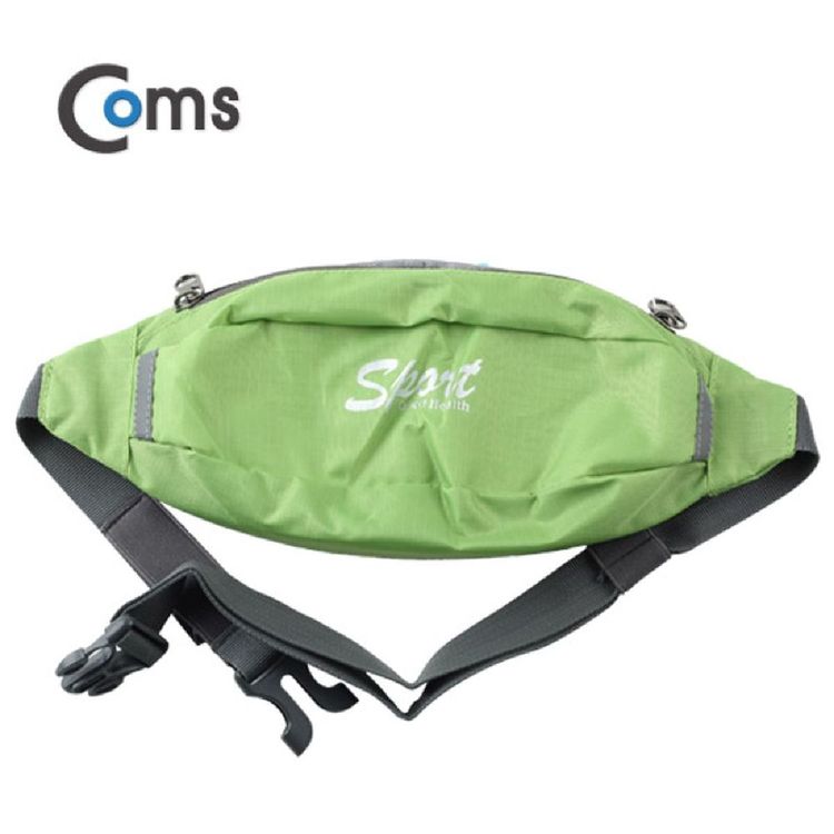 Coms 레저용 포켓 크립 고정 Green 허리벨트 파우치형 홈플러스 택배배송