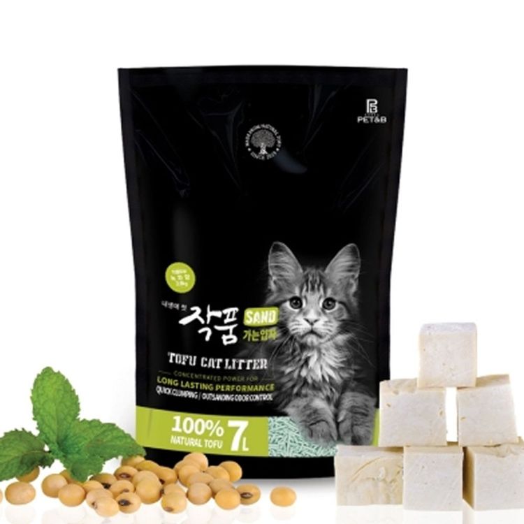 고양이화장실 고양이 두부모래 녹차향 7l 1p 응고형 화장실 샌드 홈플러스 택배배송
