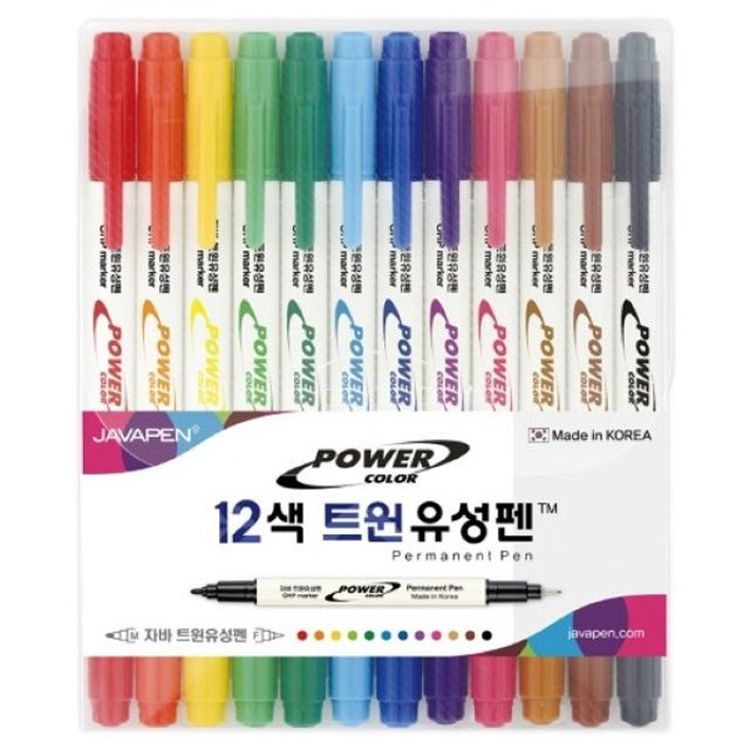 자바 실용적인 N6223ad4c48 12색 트원유성펜세트 그림펜 매직펜 네임펜 홈플러스 택배배송