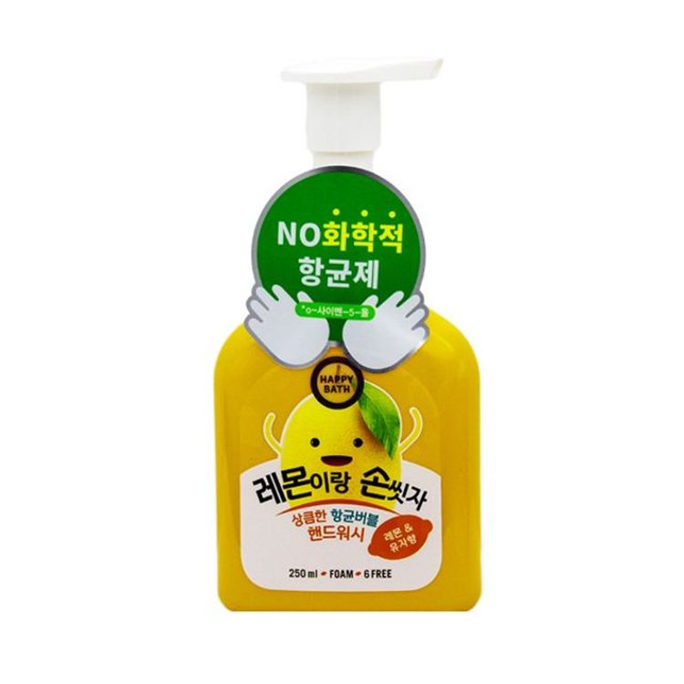 Btm 해피바스 레몬이랑손씻자 버블핸드워시 250ml 홈플러스 택배배송