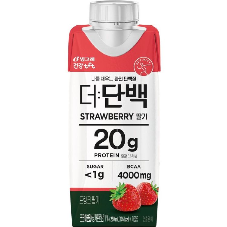 빙그레 더단백 드링크 딸기 250ml 홈플러스