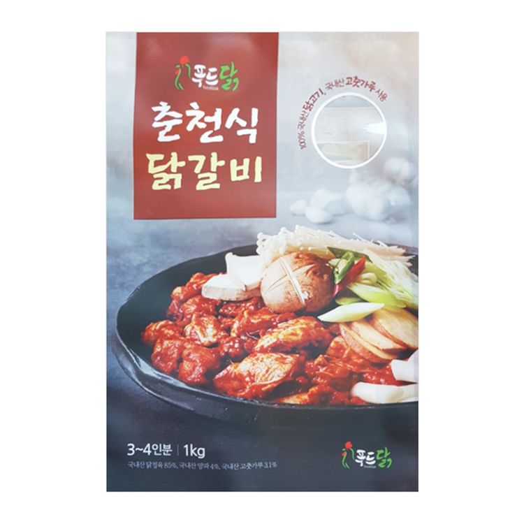춘천닭갈비 볶음용 양념 닭갈비 1kg X 1 춘천직송 홈플러스 택배배송