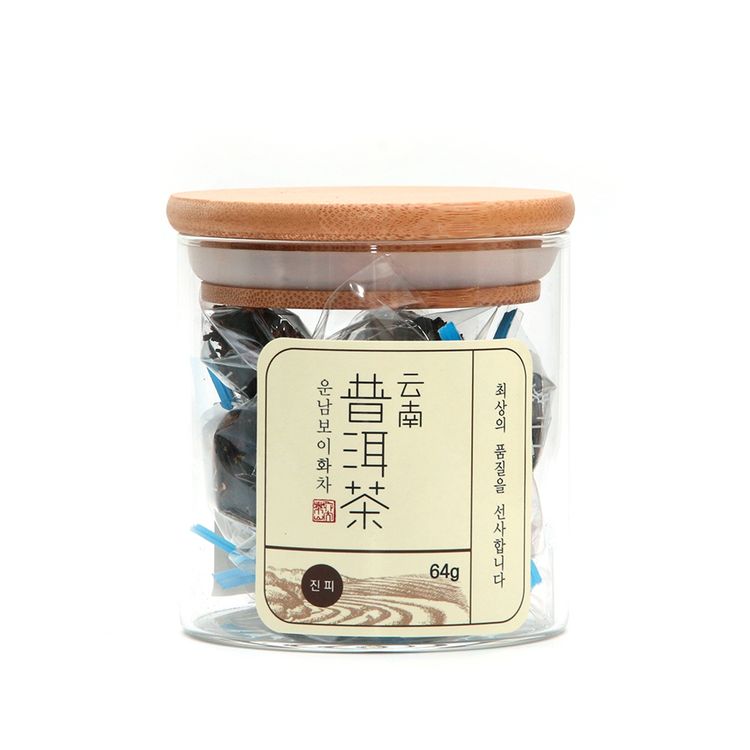 운남보이차 보이꽃차 화차 진피 유리병s 64g 홈플러스 택배배송