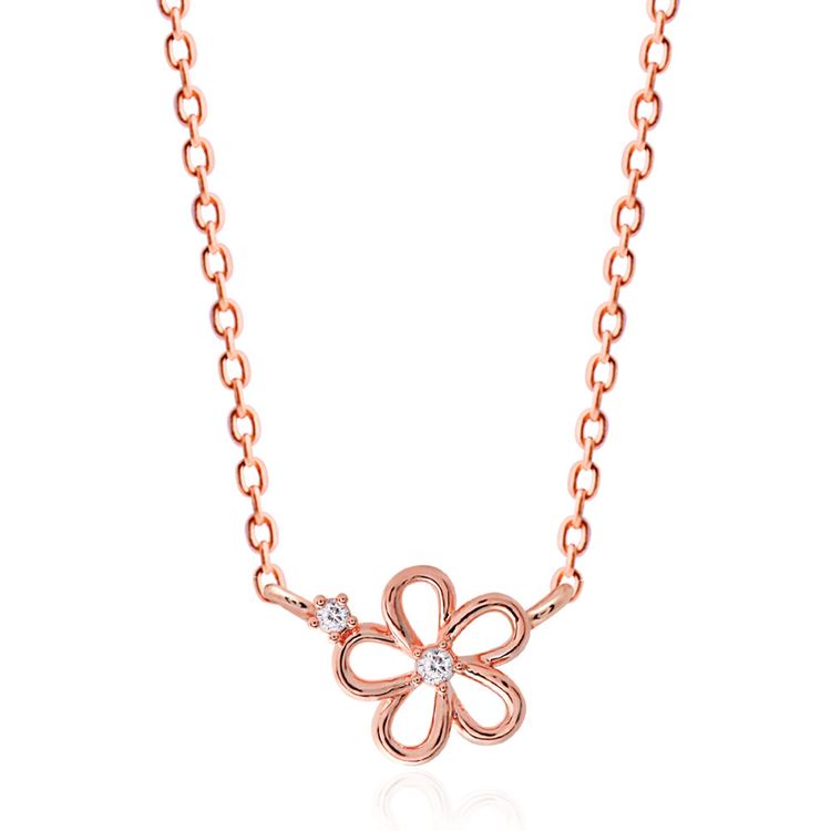 미니아트 로즈골드 플라워리 패션 목걸이 Rs755 홈플러스 택배배송