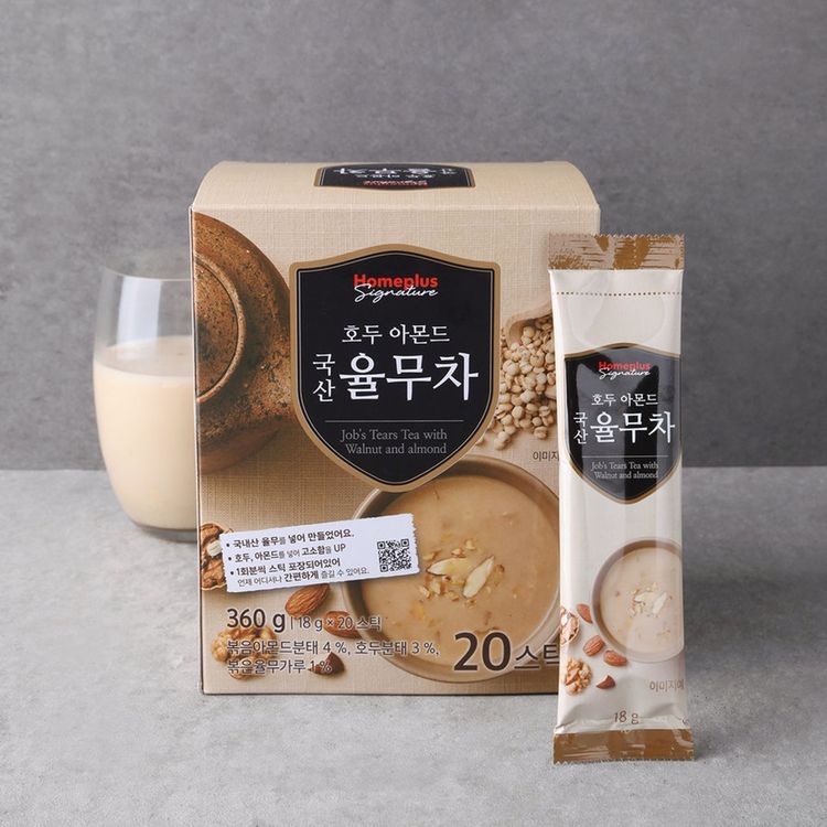 홈플러스시그니처 호두아몬드국산율무차 20t360g 홈플러스