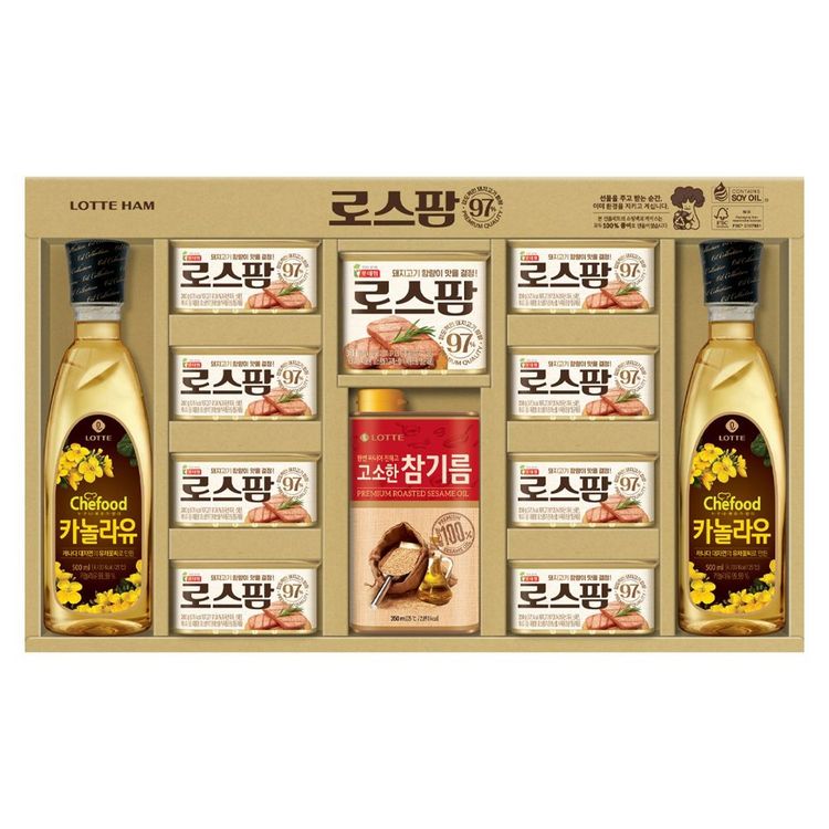 롯데푸드 로스팜97 프리미엄 1호 추석 햄선물세트 홈플러스 택배배송