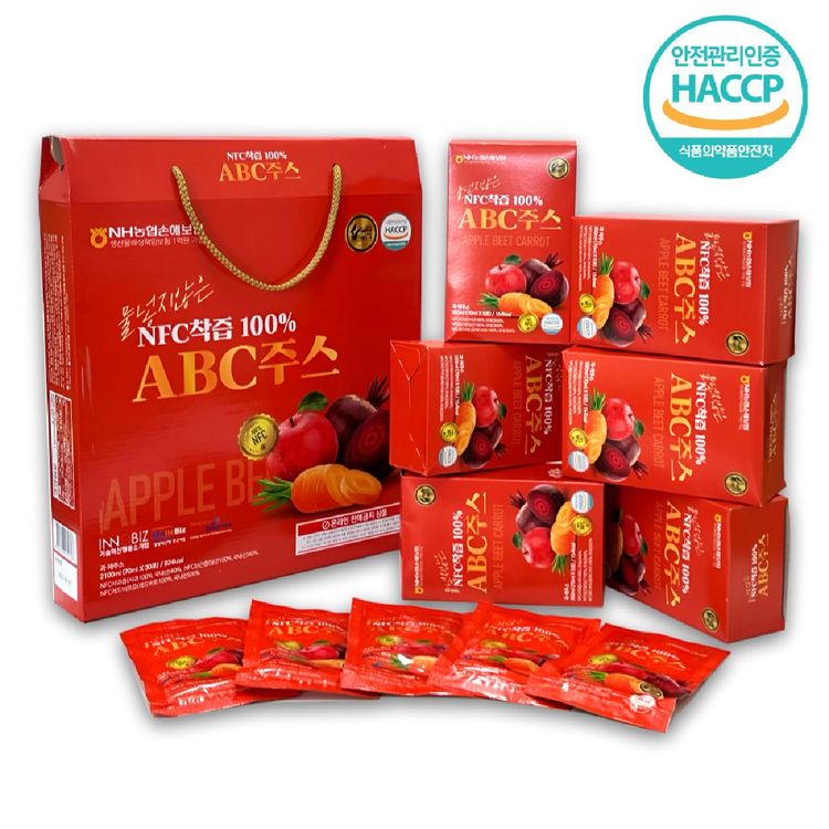 물 넣지 않은 NFC착즙 100% ABC쥬스 1박스(70ml x 30포) | 홈플러스 택배배송