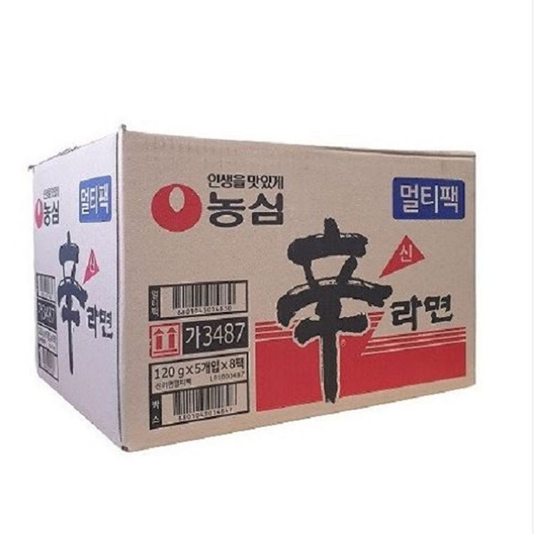 농심 신라면 120gx5개입 X 8번들40ea 1박스 홈플러스 택배배송