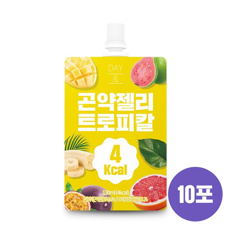 참앤들황토농원 데이앤 트로피칼 곤약젤리 130mlx10포 벌크 홈플러스 택배배송